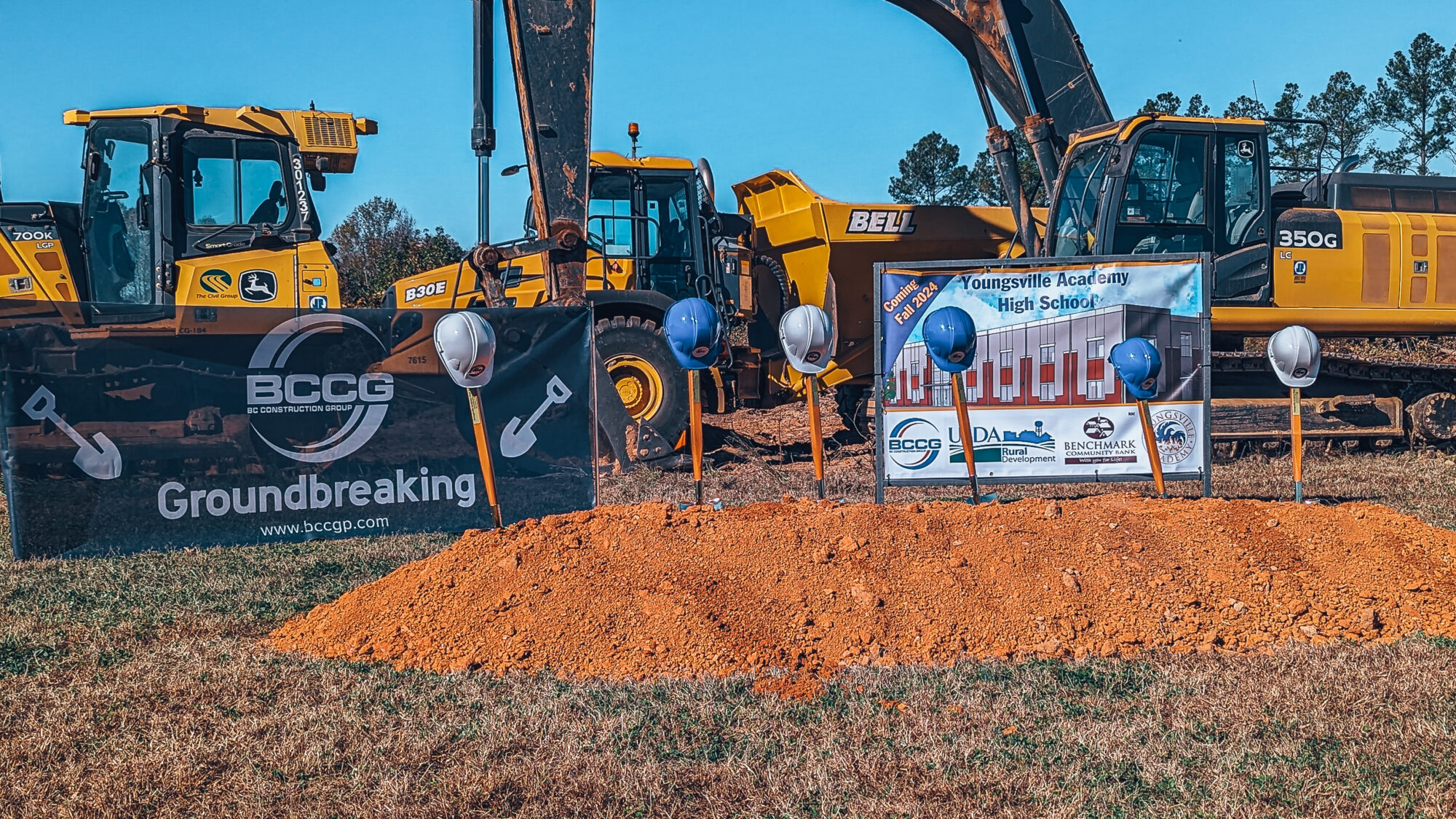 Youngsville Academy High School Groundbreaking - BCCG